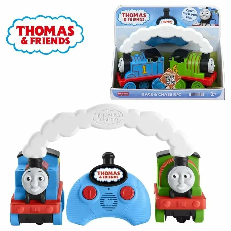 Thomas & Friends Race & Chase / Поезд С Дистанционным Управлением Томаса И Перси / Набор Игрушек