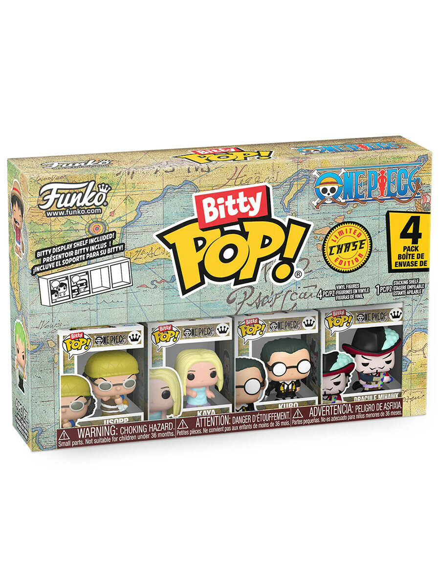 Фигурка Funko Bitty POP! One Piece Usopp+Kaya+Kuro+Chase