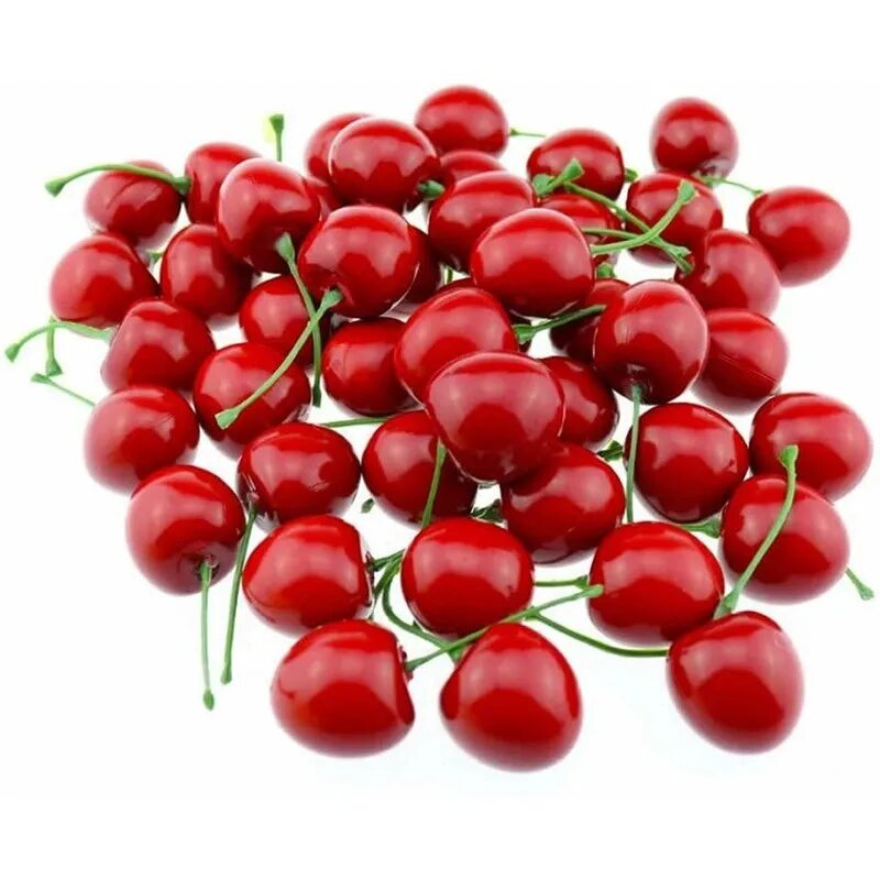 Вишни искусственные бордовые, 10 шт, для декора