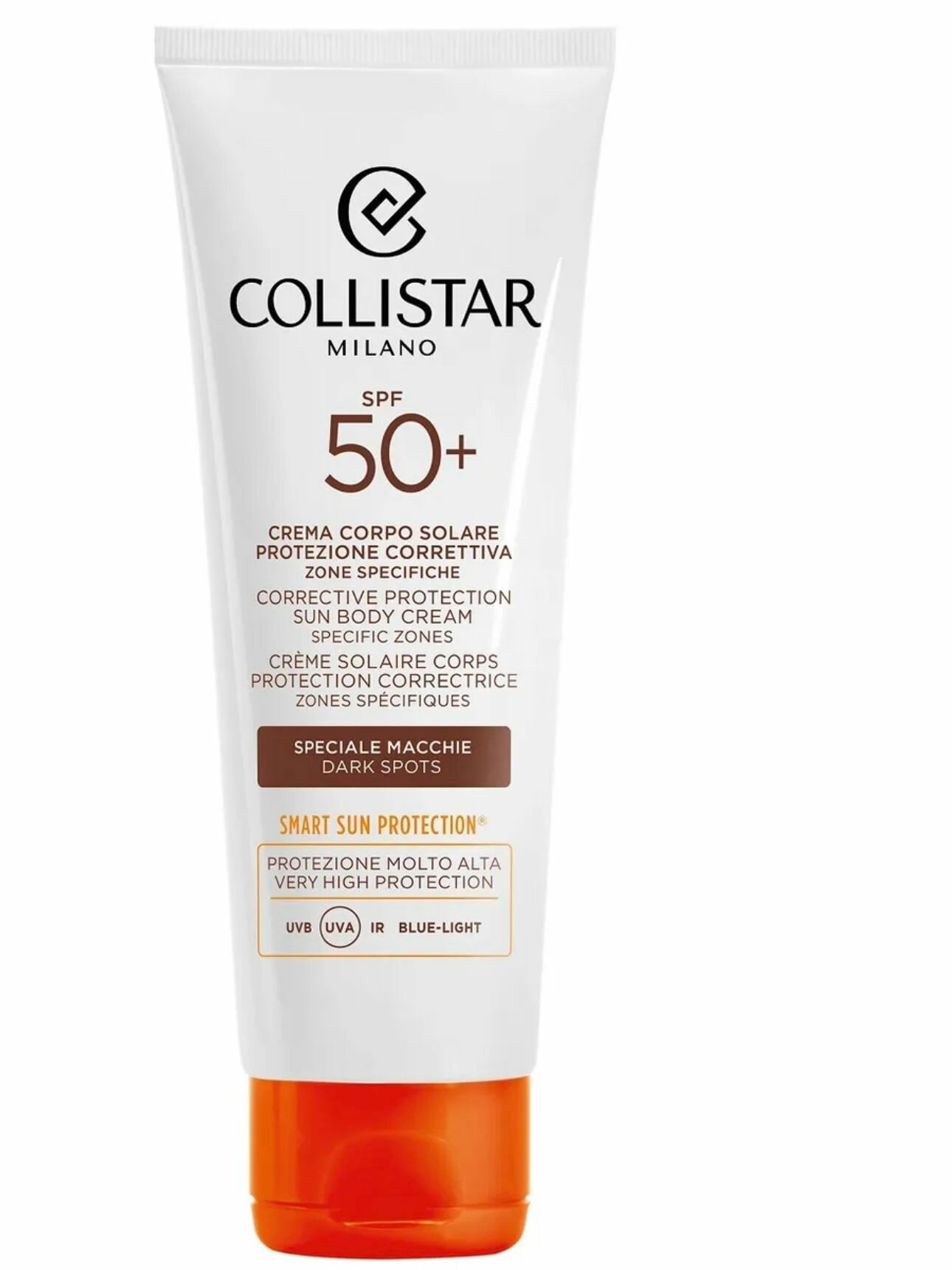 SPF50+ Крем для загара с интенсивной защитой Collistar "Sun Body Cream", 100 мл