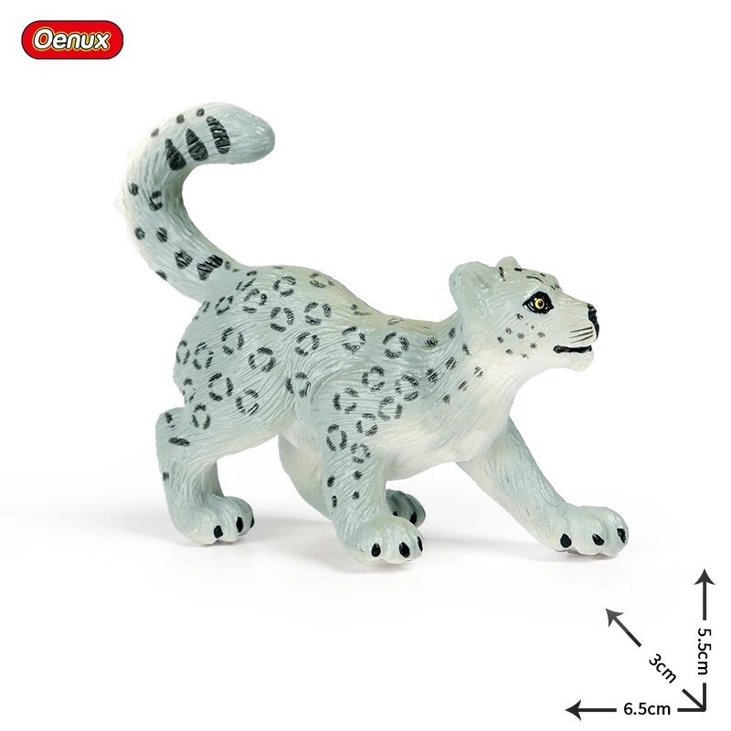 Oenux фигурки диких животных тигр лев снежный леопард without box