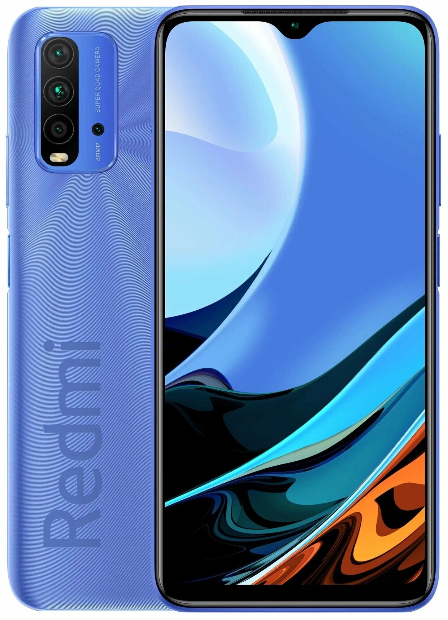 Смартфон Xiaomi Redmi 9T 6/128 ГБ Синий Global, Dual nano SIM