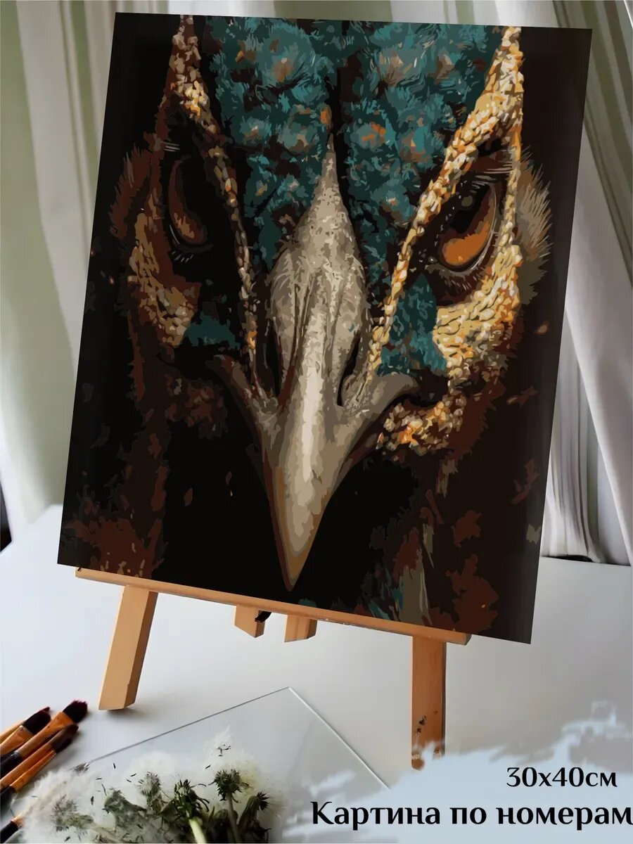 Картина по номерам павлин