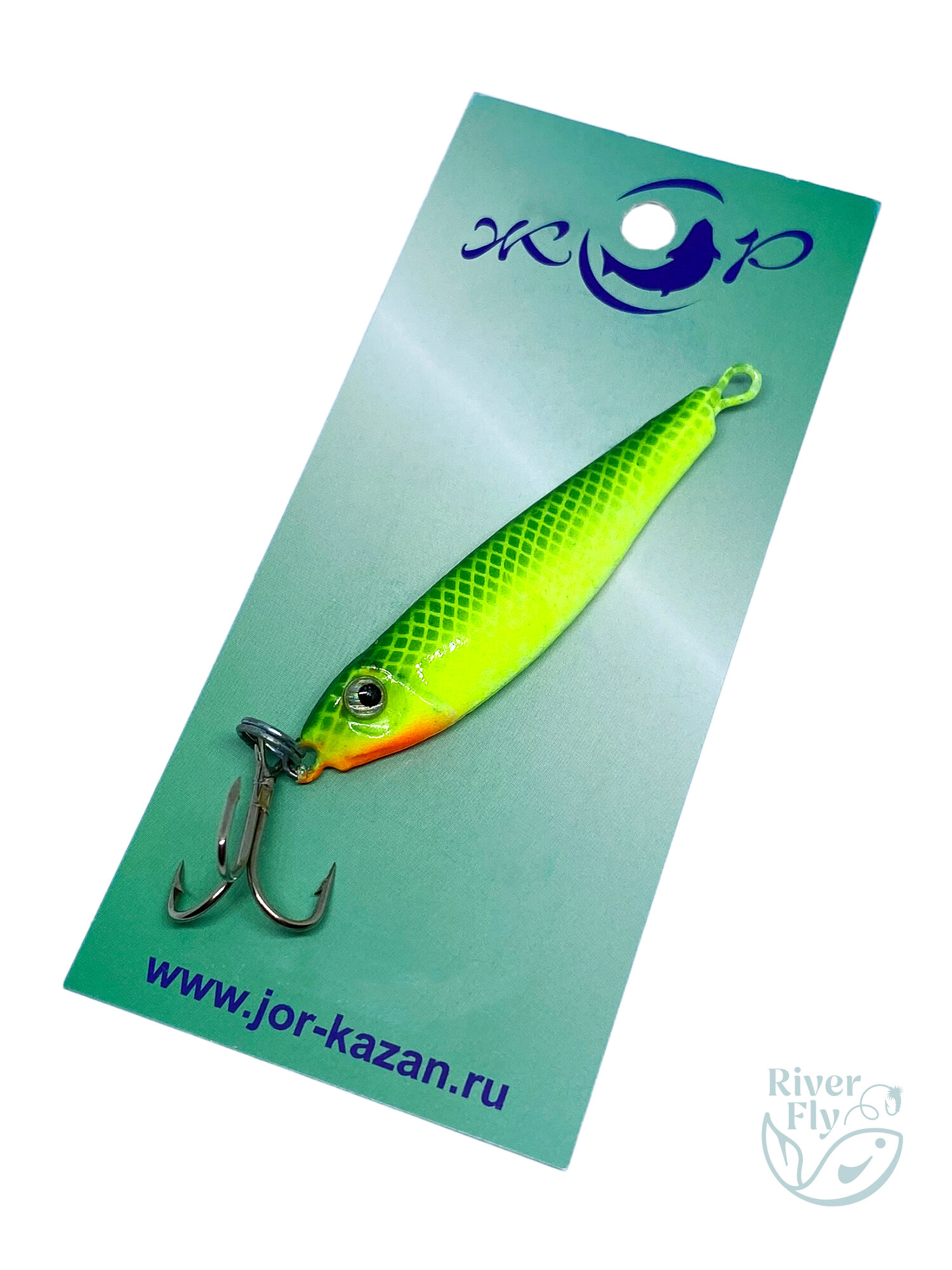 Блесна ЖОР Тюлька №3 (18 гр/65 мм), всесезонная двусторонняя блесна