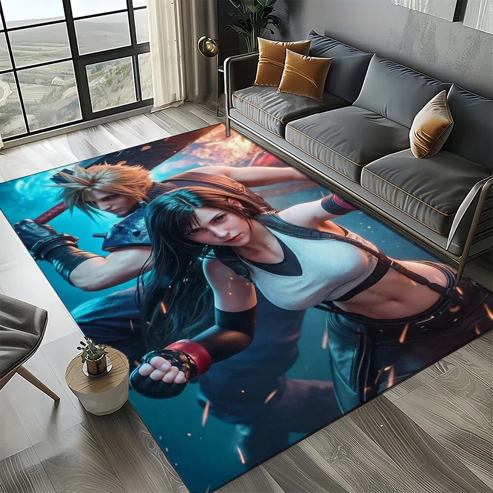 Ковёр LOUSIDREAM Cloud Tifa Aerith Final Fantasy 100x120cm( 39x47in ), 21