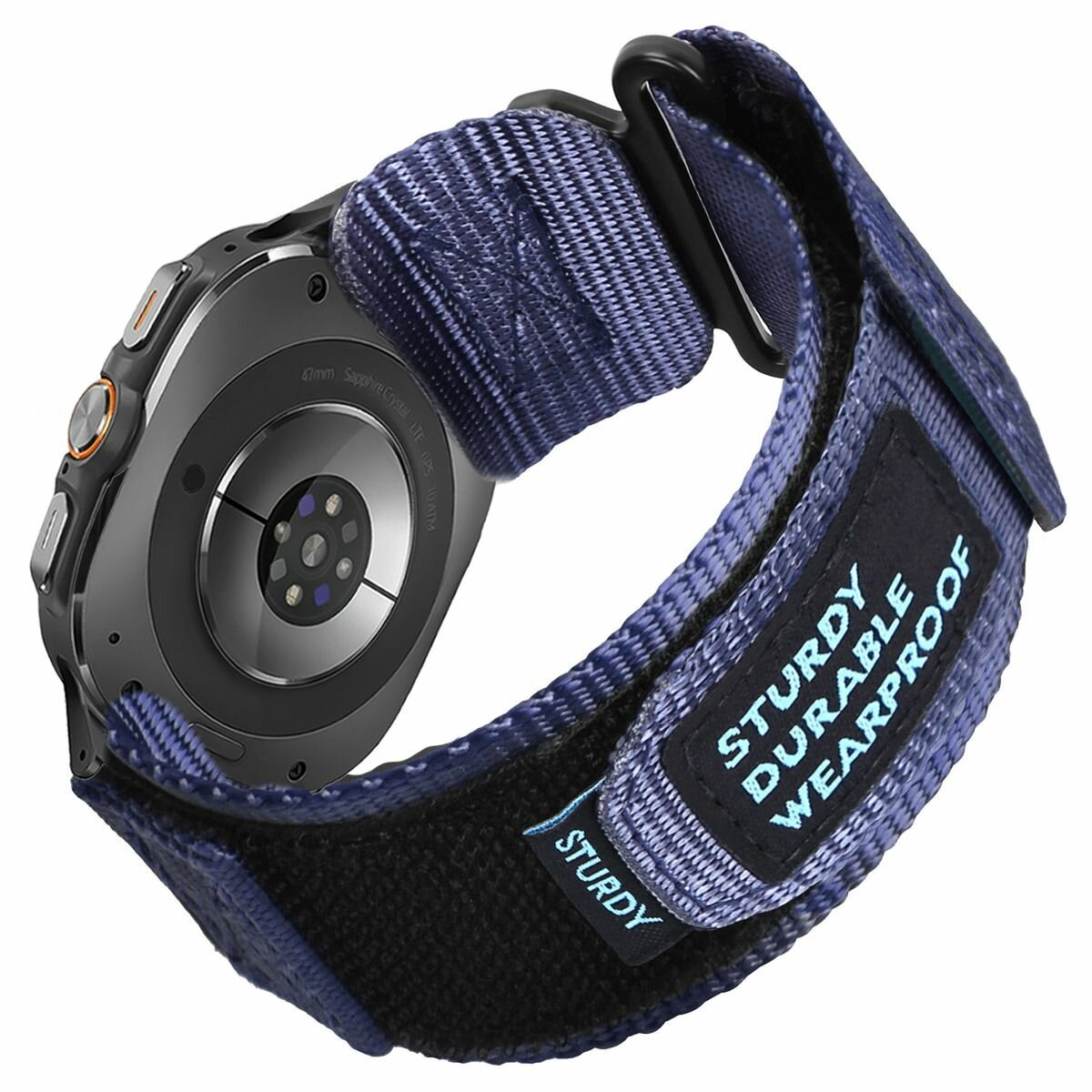 Подходит для Samsung Galaxy Watch Ultra (47 мм) / Самсунг Галакси Часы Ультра (47 мм), спортивный ремешок с плетеной нейлоновой петлей на липучке нейлоновый ремешок на липучке плетеный ремешок спортивный ремешок 47 мм