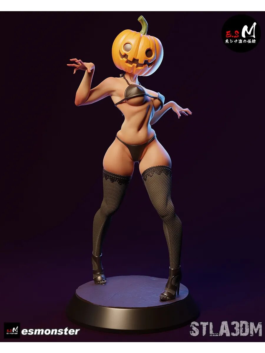 Коллекционная фигурка Sexy Lady Pumpkin под покраску 20 см