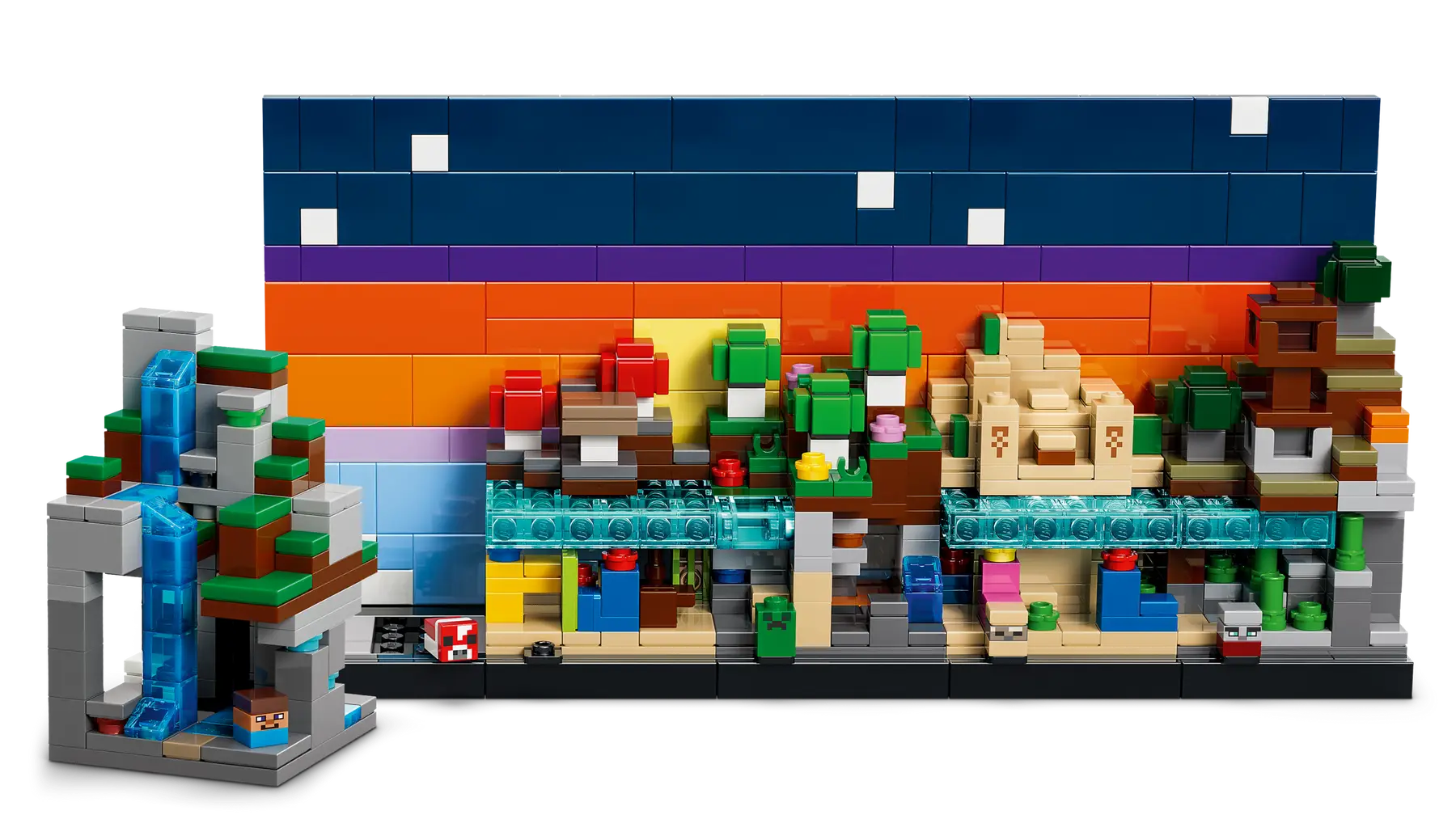 Конструктор LEGO Minecraft® 21589 Мини-биомы, разноцветный, 979 дет. — фото 1