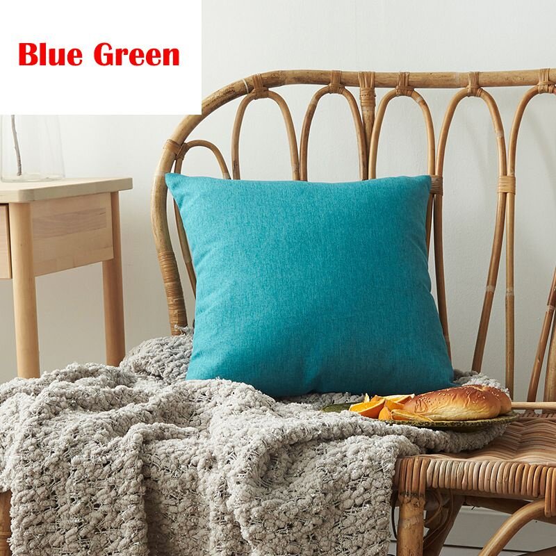 Чехлы для садовых подушек премиум водонепроницаемые и против плесени для всех погодных условий синий-зеленый 50*50 см