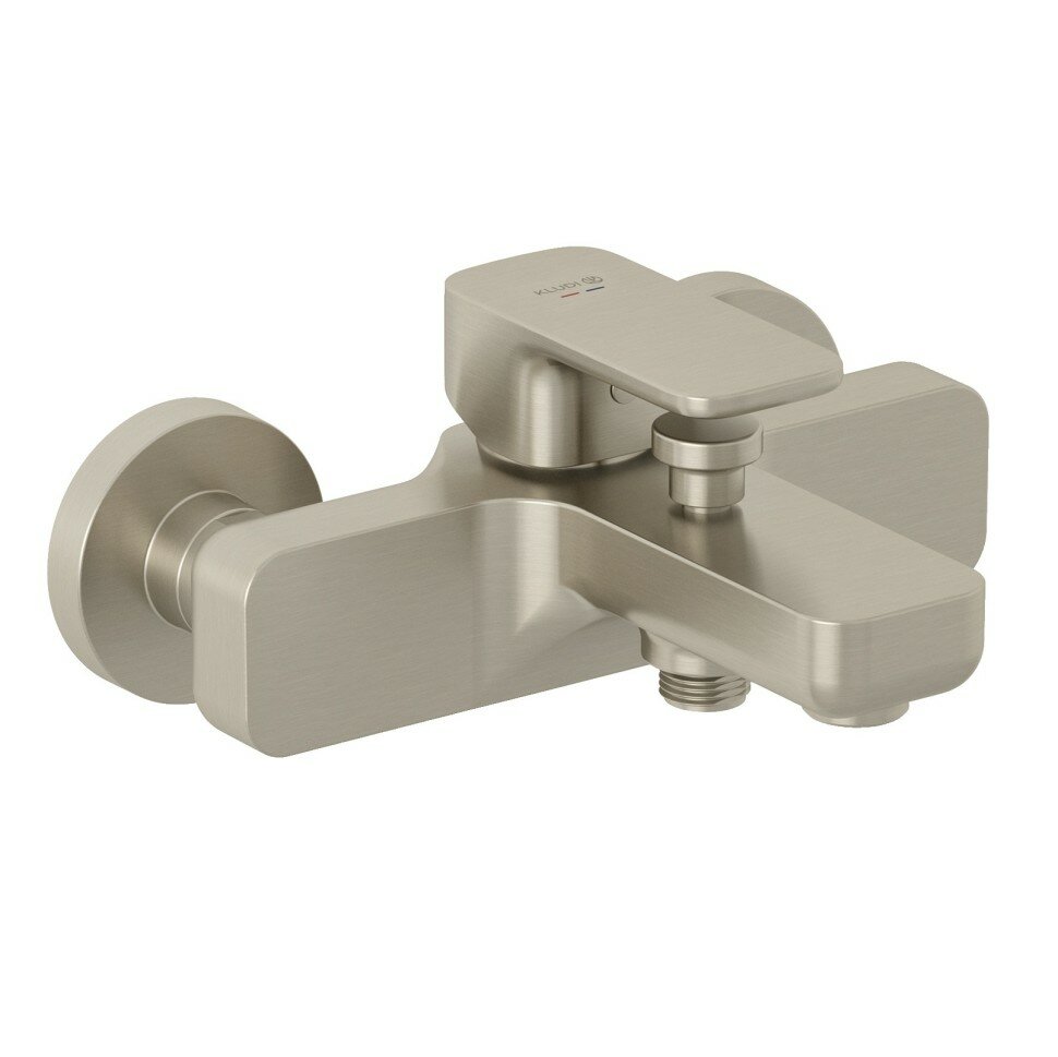 Смеситель для ванны с душем KLUDI RENON 42691N575 (никель, L-16 H-1,5)