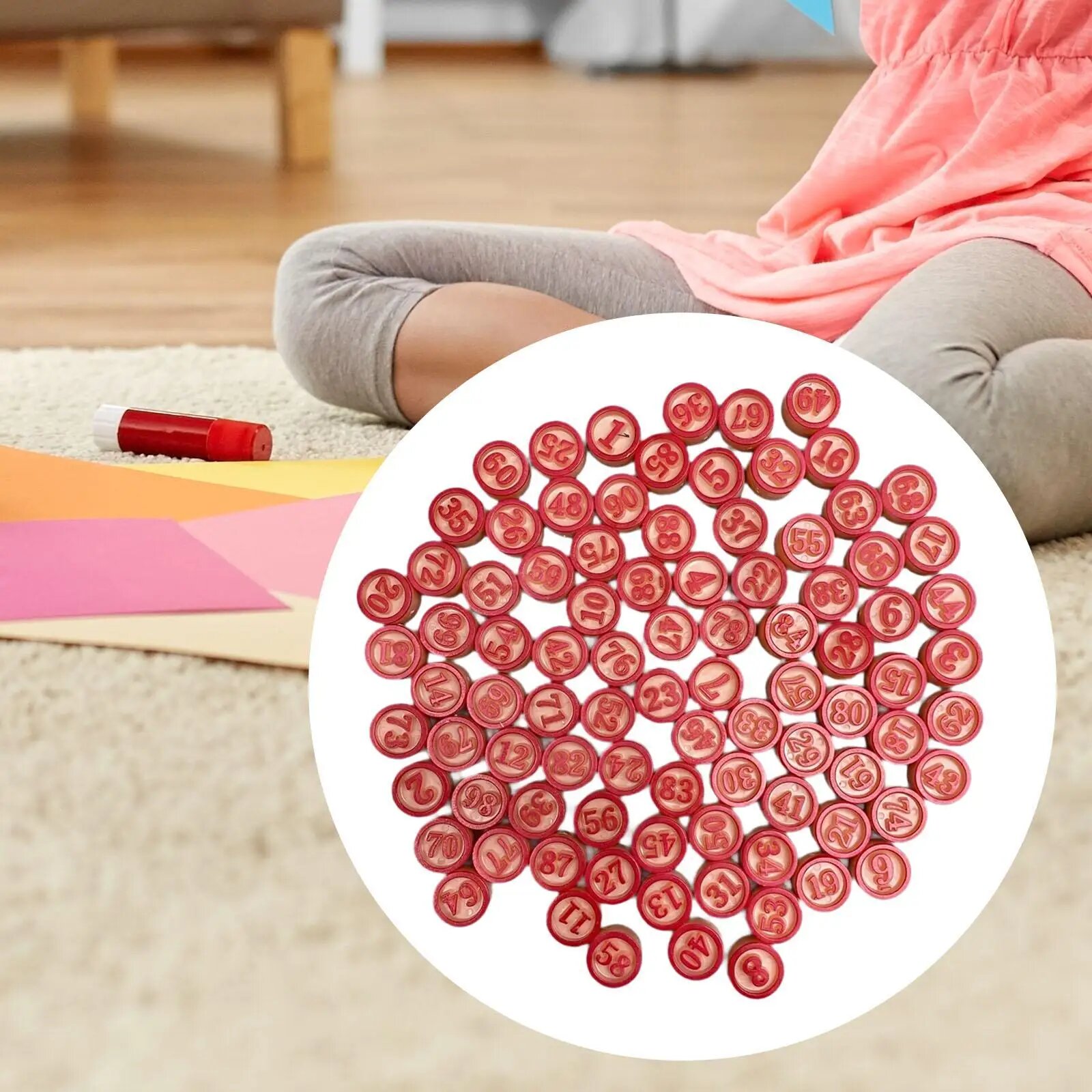 90 классических фишек для бинго для детей и взрослых, легко читаемые однотонные плитки для бинго в деревенском стиле, игровые фигурки для сбора, вечеринки, свадьбы