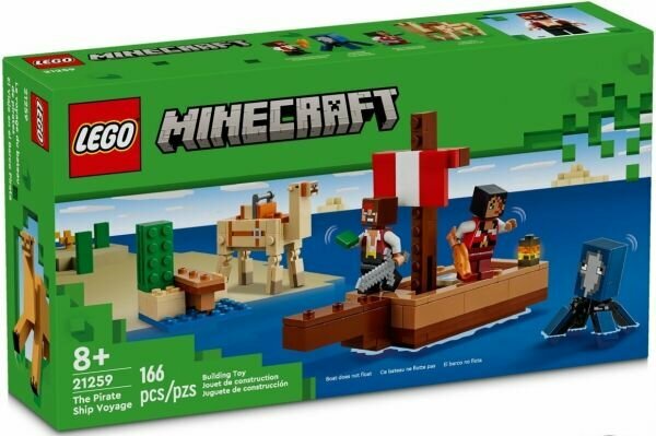 Lego 21259 Minecraft Путешествие на пиратском корабле