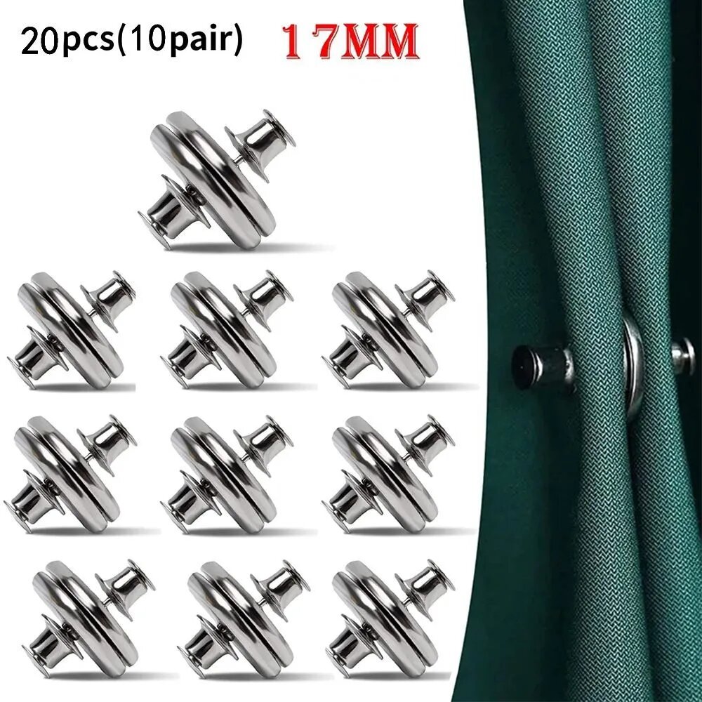 10/2 шт. магнитная занавеска, кнопка регулировки для оконных штор, магнитная пряжка, съемные кнопки, домашний декор