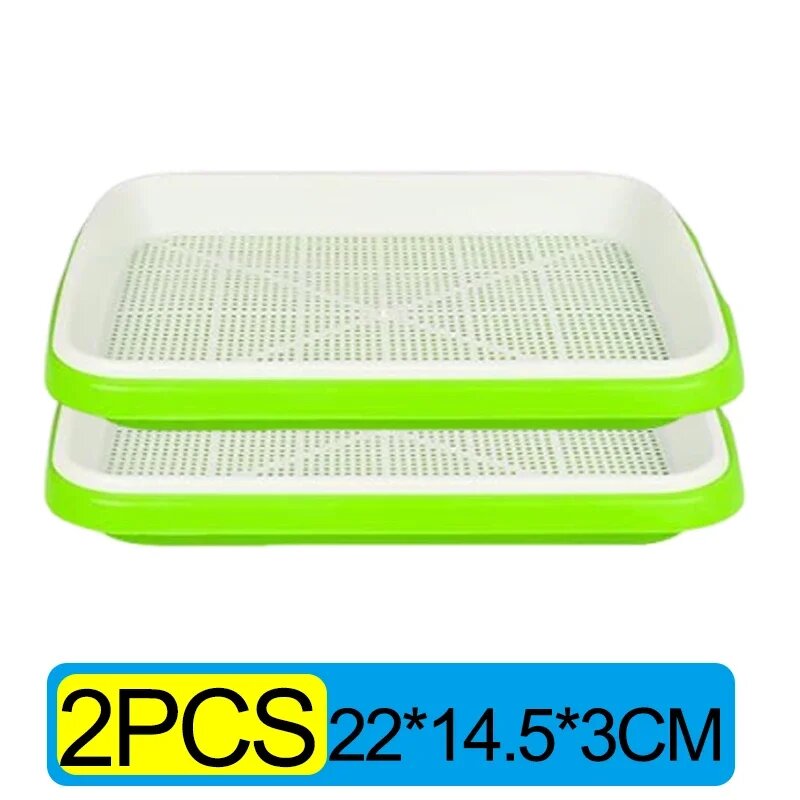 Двухслойный лоток для проращивания микрозелени из ПВХ 2PCS