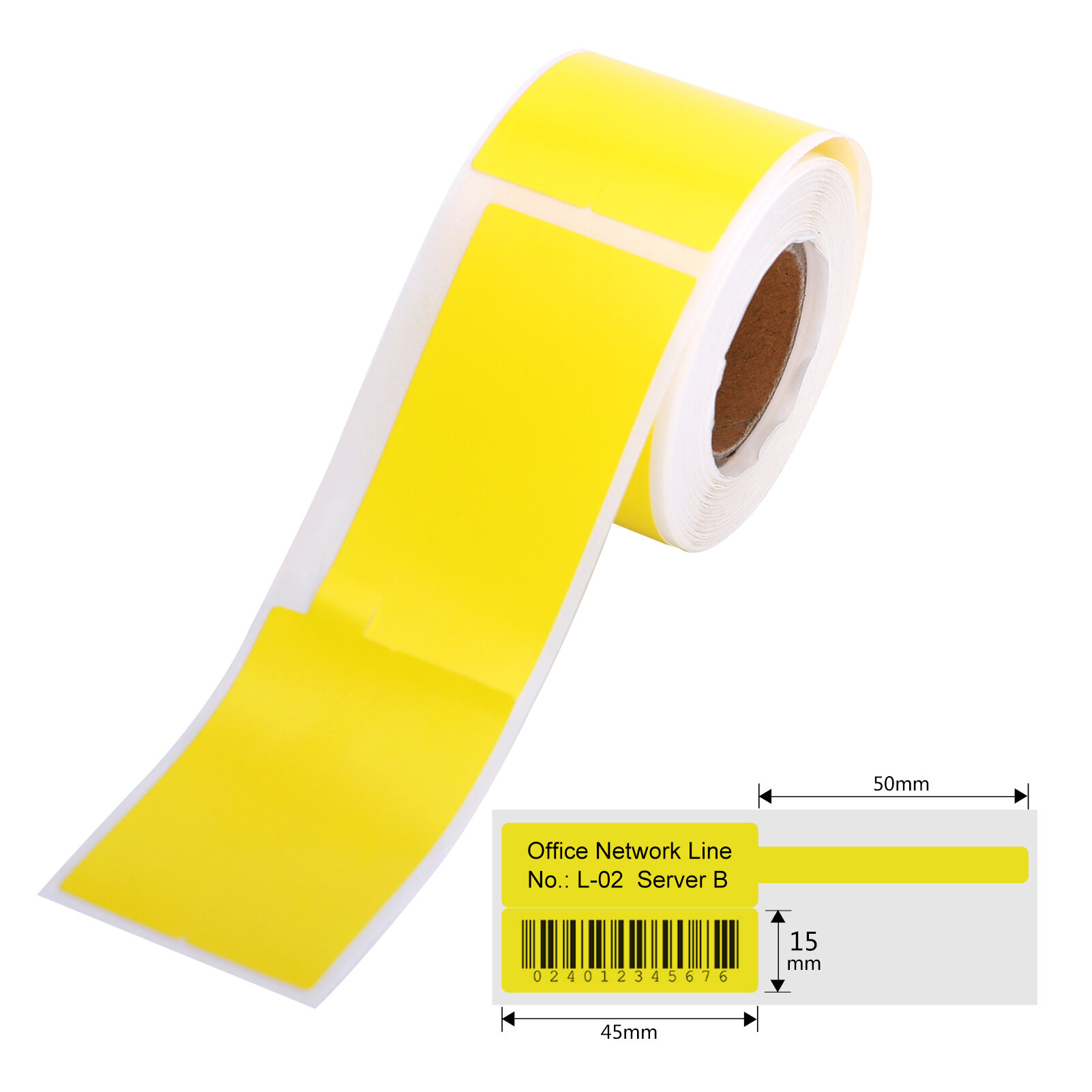 Ленты этикеток самоклеющиеся термопечатаемые для кабелей проволок украшений, водонепроницаемые маслоустойчивые не разрывные, для принтеров маркировщиков серии DP23, 1 рулон, белый желтый синий зеленый красный, 25*38мм+40мм 100 листов, 30*45мм+40мм 80