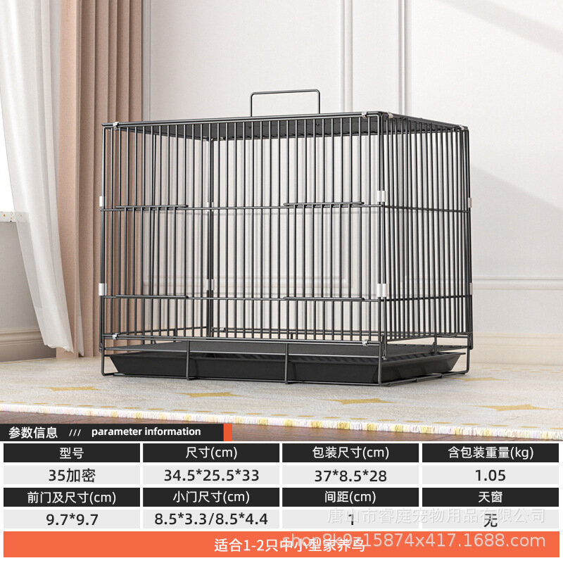 Клетка для птиц, вилла для попугаев, складная проволочная клетка для голубей, волнистых попугаев, щеглов, неразлучников, металлическая клетка для птиц