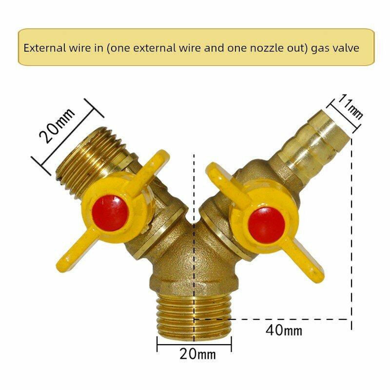 4-позиционный газовый трехходовой клапан, полностью медный шаровой кран, клапан для газа и природного газа, специальный