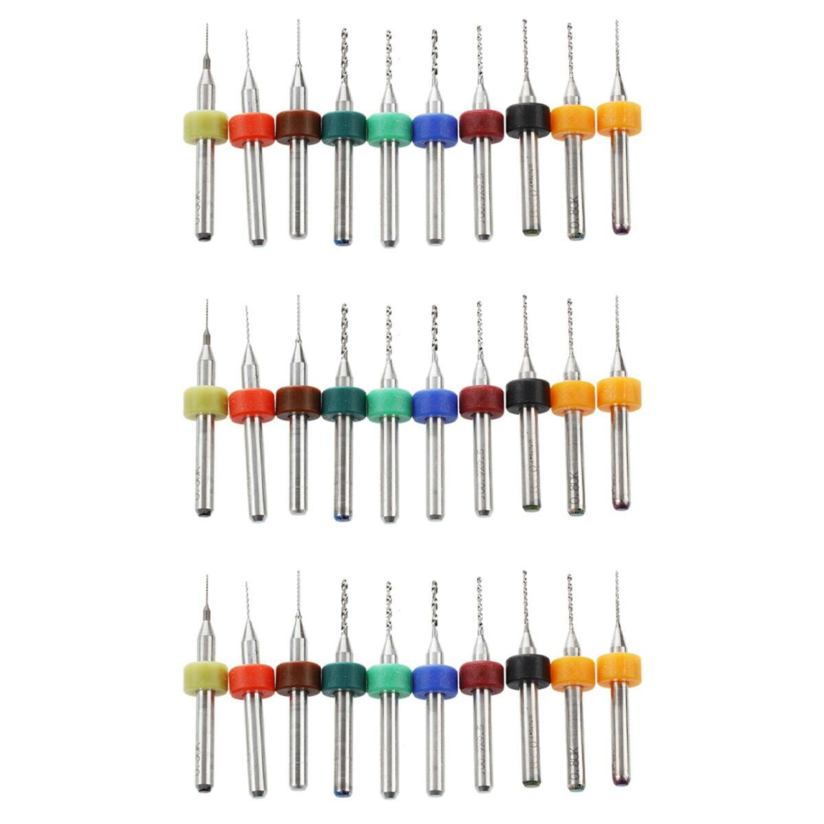 Коробка 30X 0.3-1.2mm Маленькие сверла Сверла Сверление