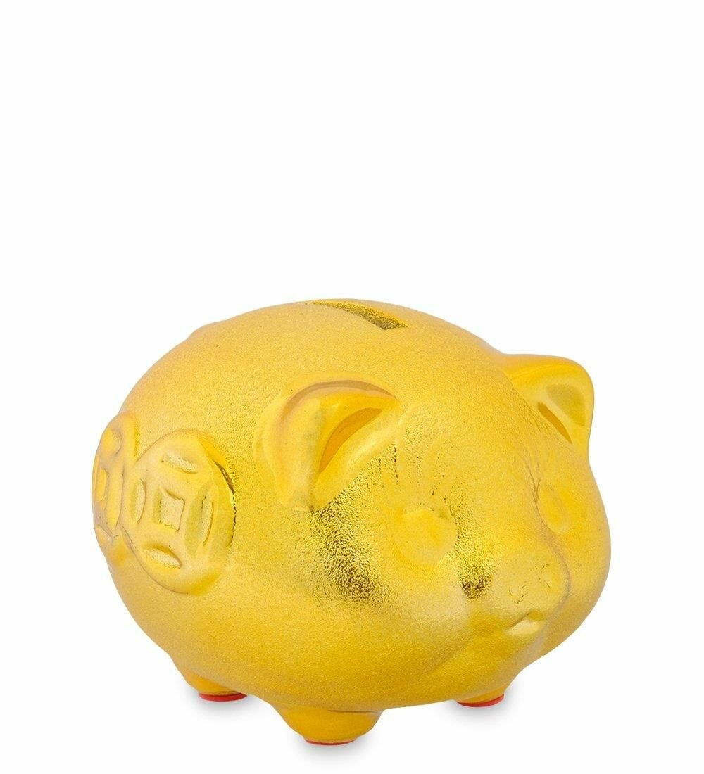 Копилка Золотая свинка -к достатку A2115091 разностор, Керамика