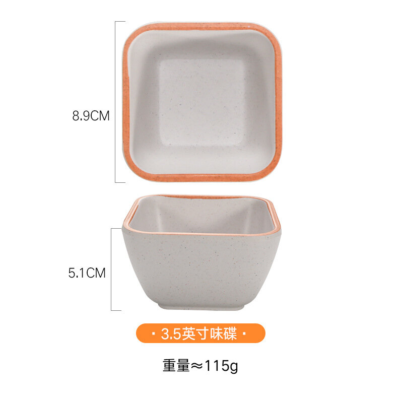 Меламин приправа блюдо пластиковое маленькое блюдо жареное мясо Dip Блюдо отсек небольшое блюдо два или три отсека