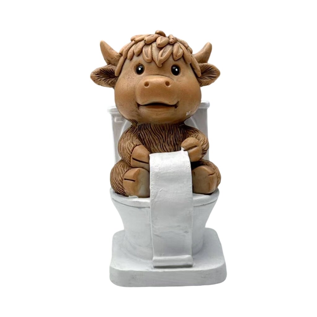 Фигурка коровы Хайленд, декор для сада, подарок на новоселье