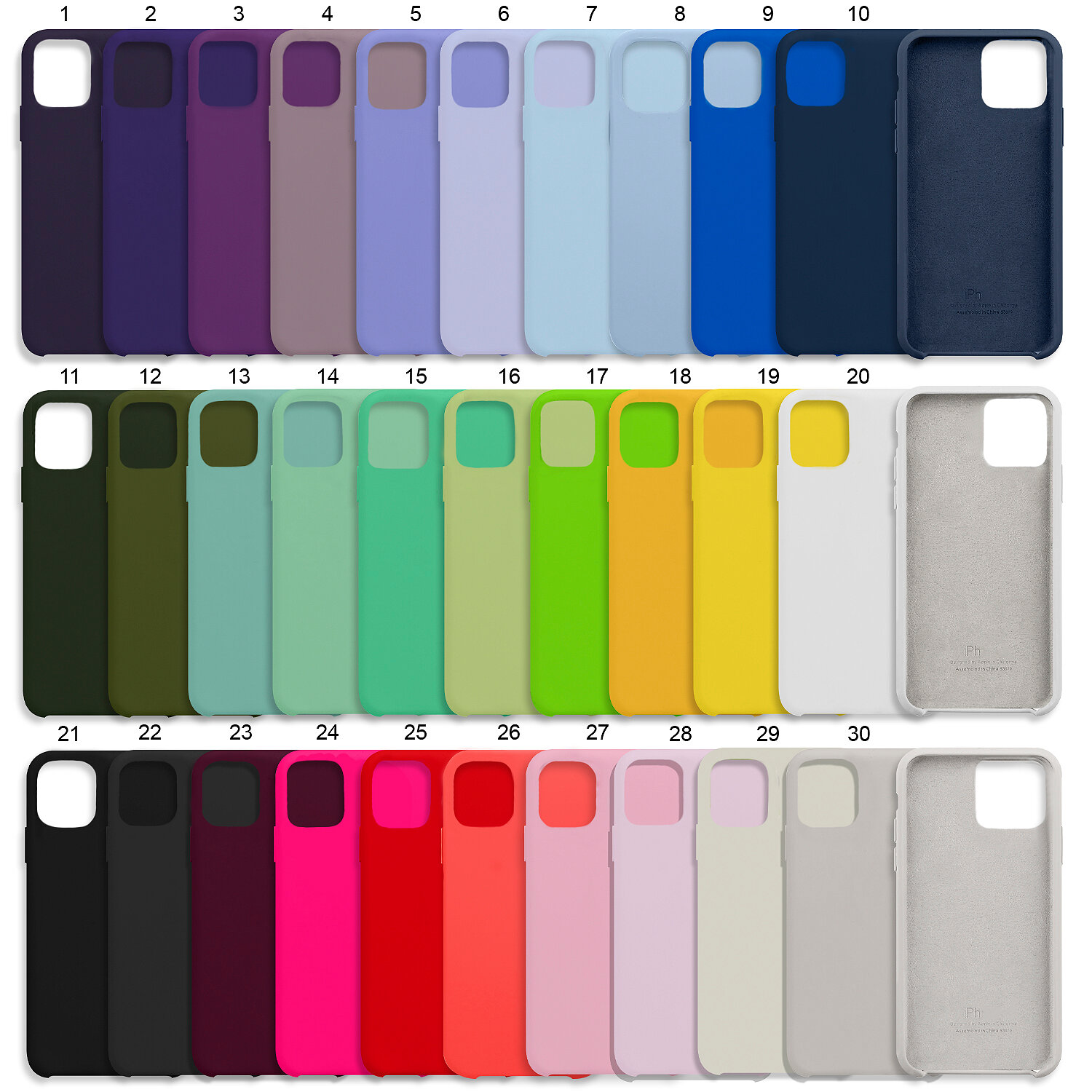 Чехол iPh 11 Silicon Сase APL WS (с лого)