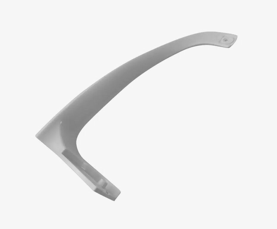 Ручка верхняя двери холодильника Ariston/Indesit/Stinol, белая, L=235 мм, расстояние между креплениями 200 мм.