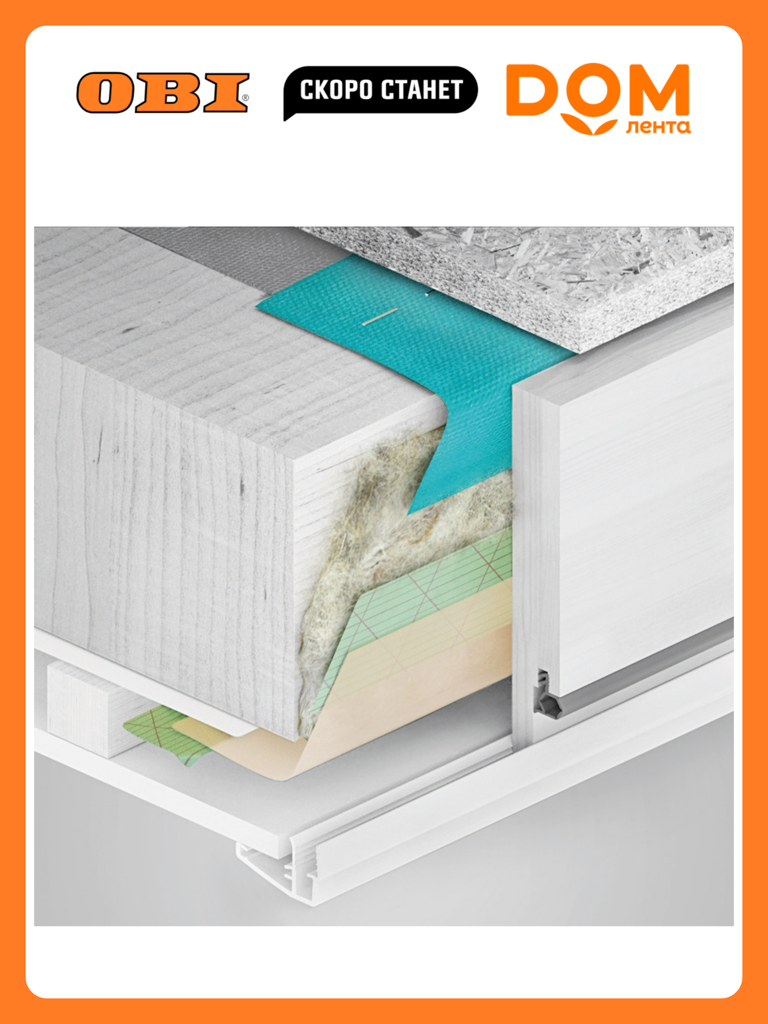 Теплоизоляция LXD, для чердачной лестницы, гидроизоляционная мембрана, пароизоляционная плёнка