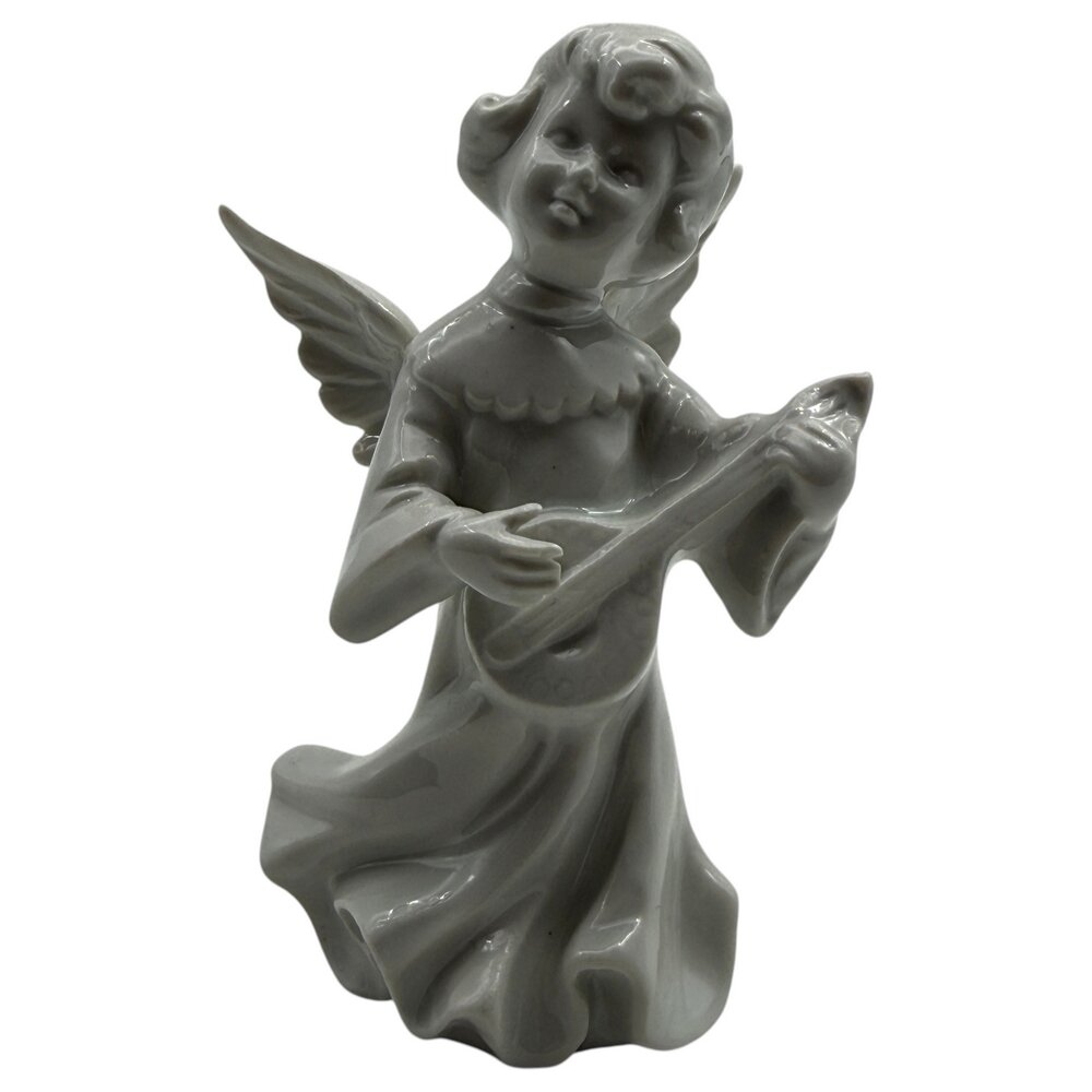 Статуэтка "Ангел музыкант Мандолина", 11 см, фарфор, 1970-1980 г, Европа