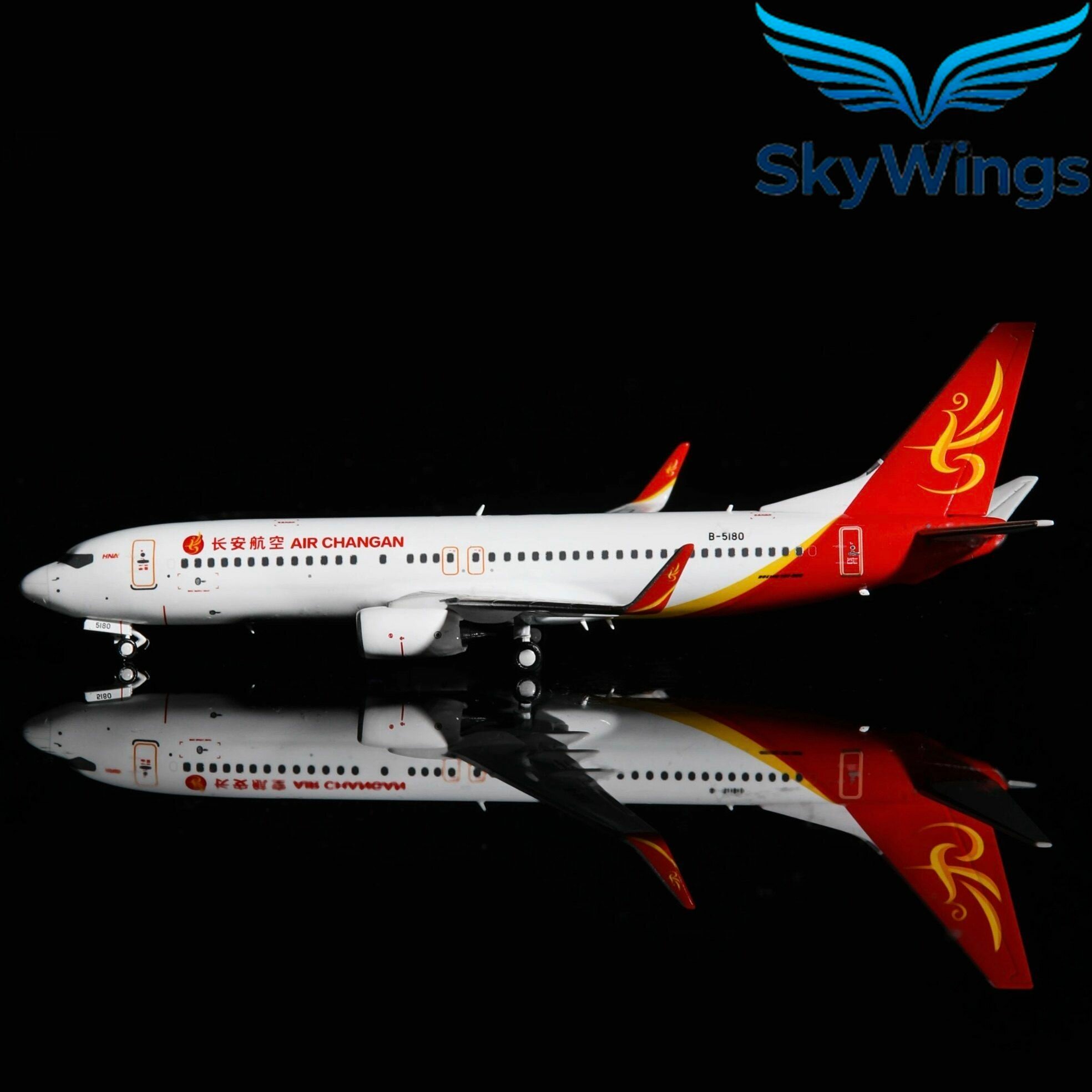 AP Polaris Модель самолета 1:400 Die-Cast - Changan Airlines Boeing 737-800 B-1903 / B-5180 (Современный флот на Шелковом пути)