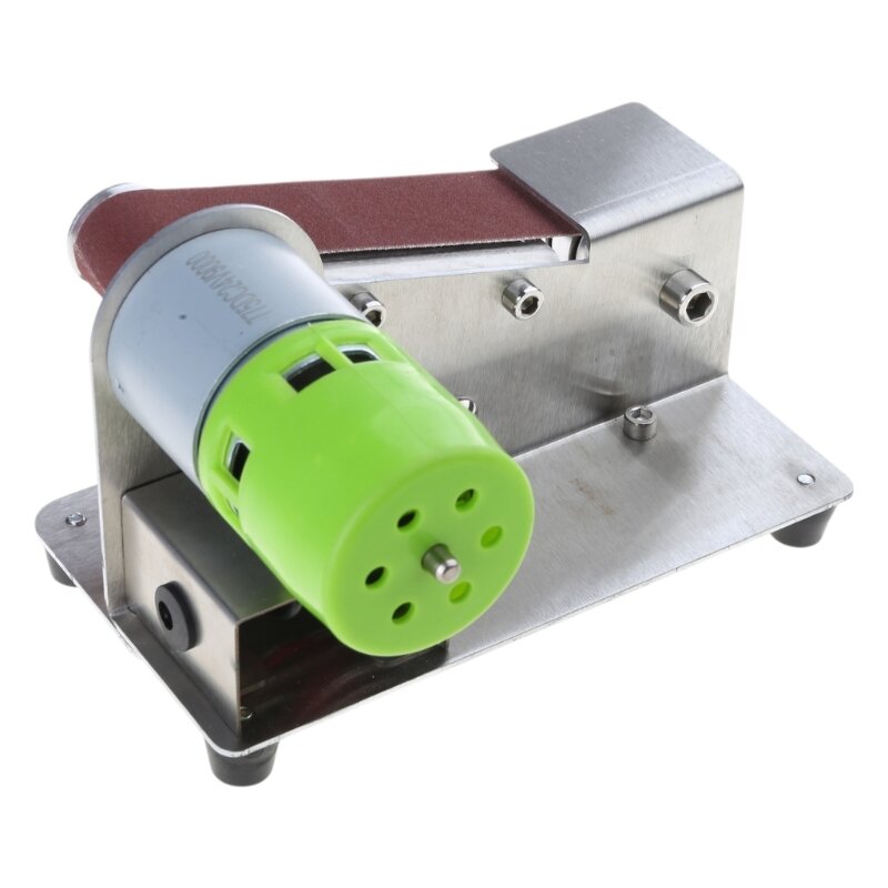 Мини-Ленточная Шлифовальная Машина 15 Градусов Ленточная Шлифовальная Машина Электрическая Ленточная Шлифовальная Машина Полировка Многофункциональная Электрическая Точилка Ленточная Шлифовальная Машина