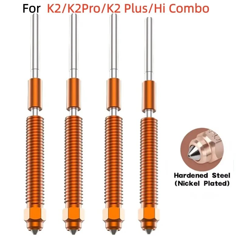 Форсунки для 3D-принтера Creality K2/K2 Pro/K2 Plus/Hi Combo, 0.4 мм, 4шт