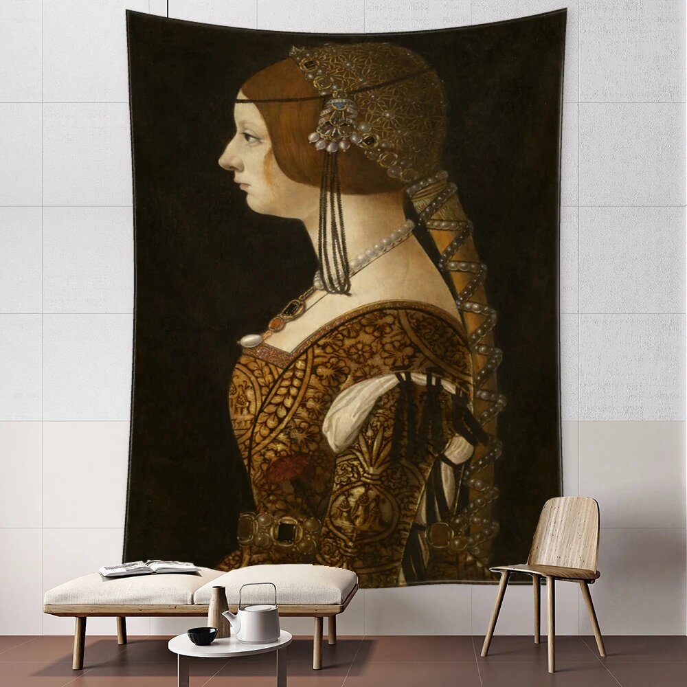 Гобелен с граффити Мона Лизы, настенный гобелен в стиле бохо, психоделическое 200x150cm, gt1114-40