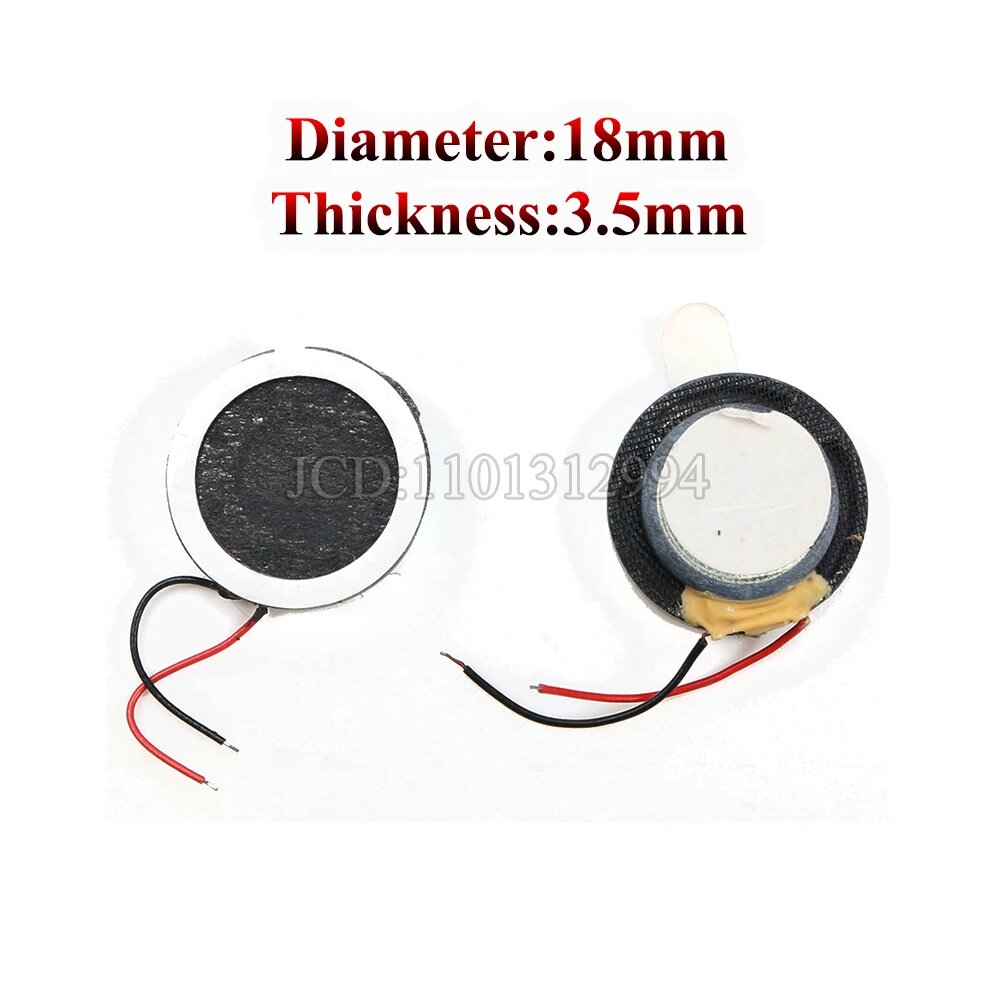 Мини-динамики JCD 13/15/16/18/20/23/26/30 мм 18X3.5