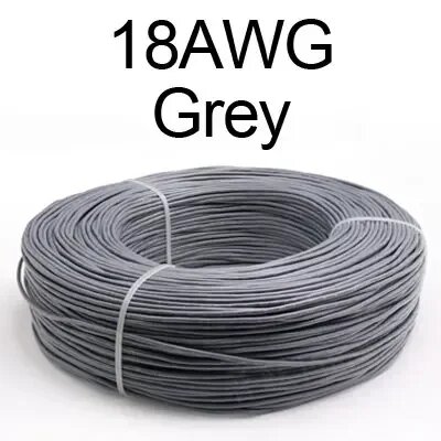 Экранированный сигнальный кабель UL2547 2 Cores, 18AWG Grey, 1 Meters