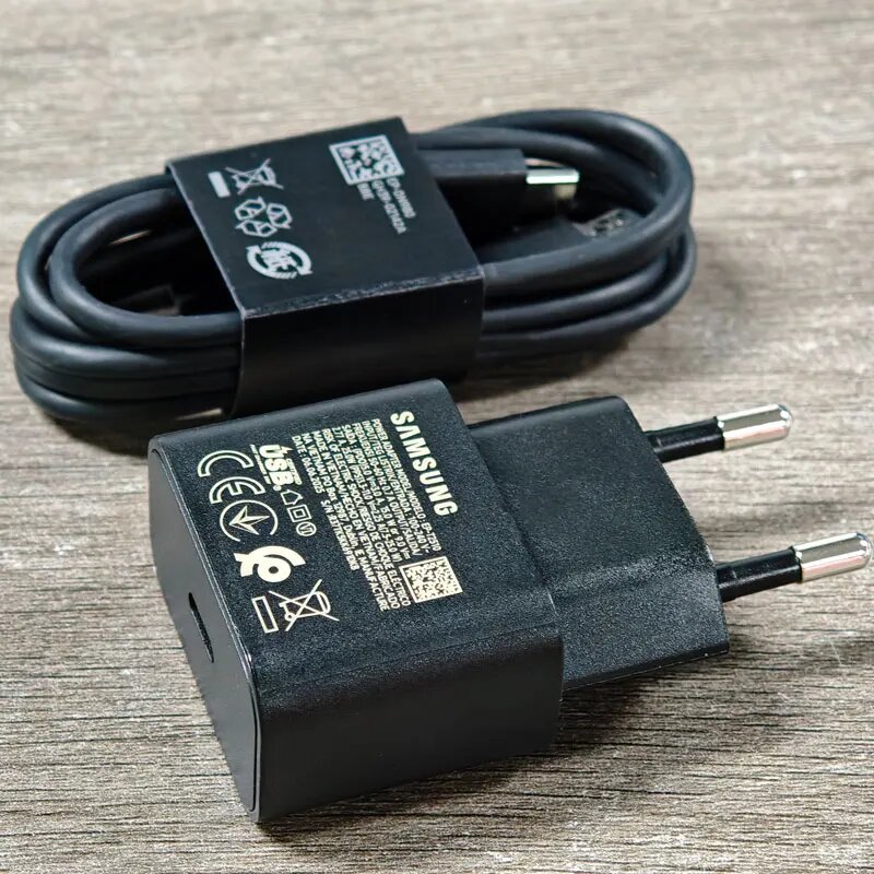 EP-T2510 Супербыстрое зарядное устройство Samsung 25 Вт USB C PD Адаптер питания Black-EU With Cable
