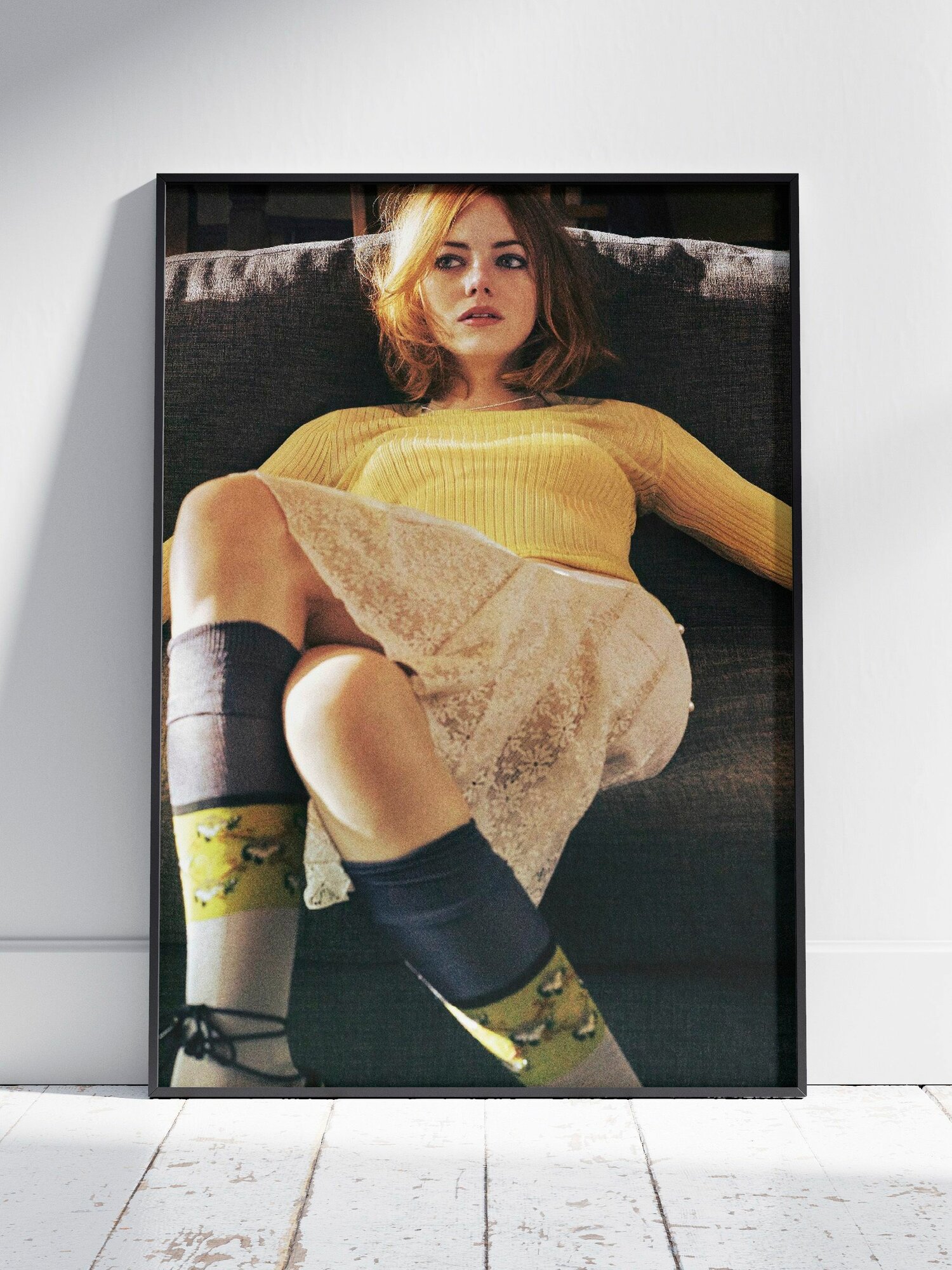 Плакат на стену для интерьера Эмма Стоун (Emma Stone 9) - Постер по актеру фильма, кино, сериала формата A4 (21x30 см)