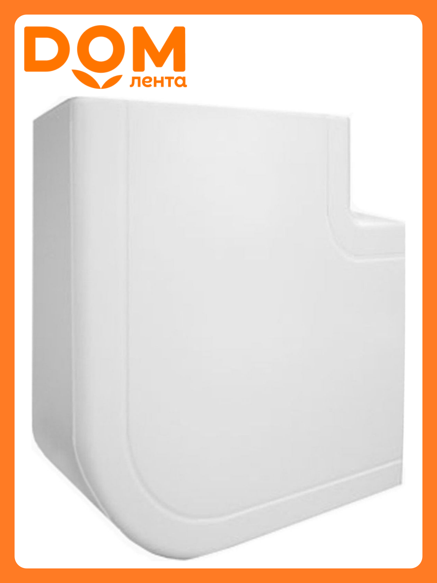 Плоский угол Ecoplast INSTA белый 100 мм