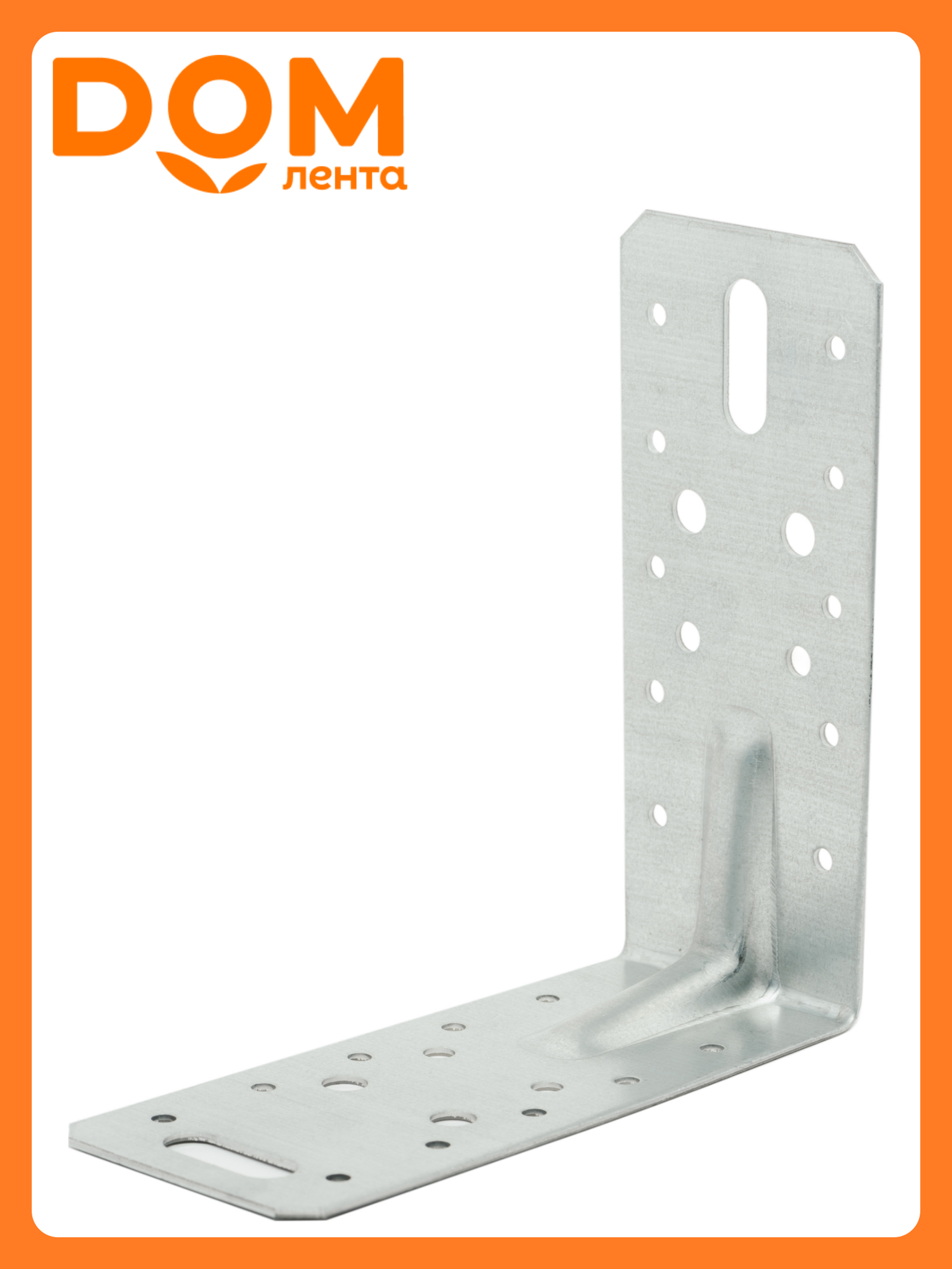 Уголок крепежный Tech-KREP kuu, усиленный, для дерева, серебристый, 150x65x150мм