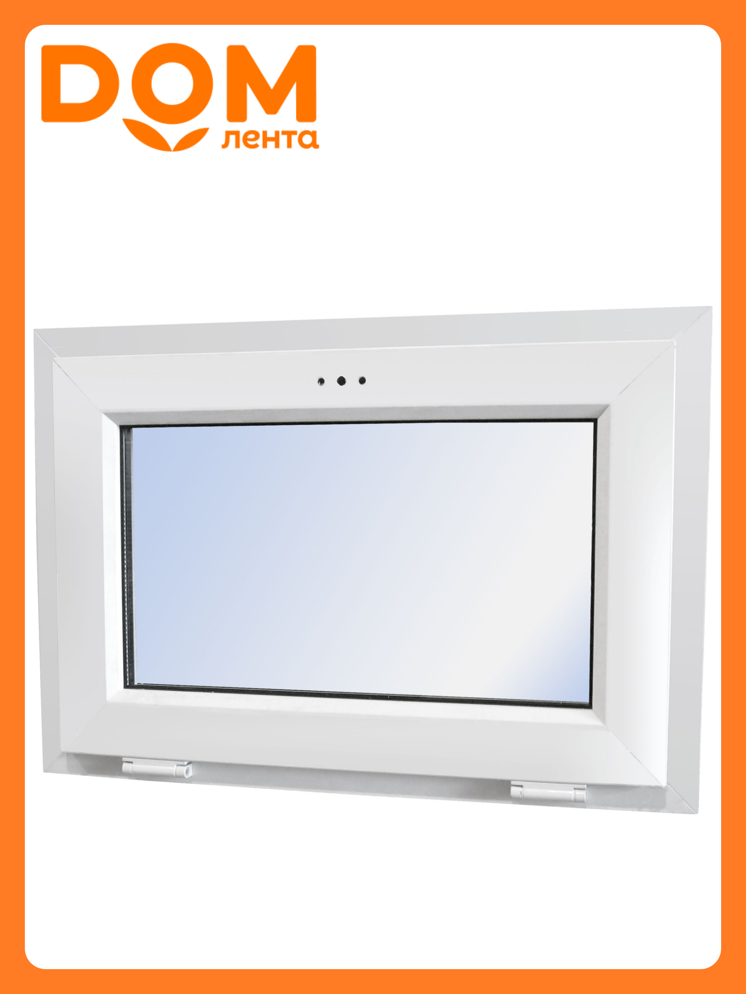 Окно Veka Galichi, откидное, ПВХ, 50x70 см, с белой фрамугой