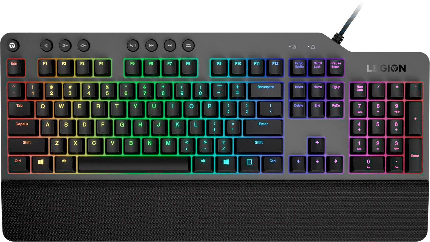 Клавиатура Lenovo проводная компьютерная K500 RGB механическая
