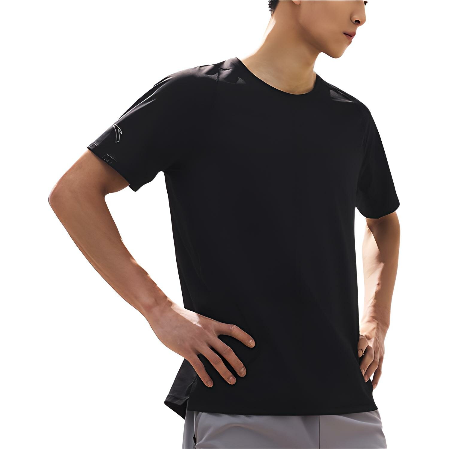 Футболка спортивная ANTA Running Collection Basic, 1 шт., размер xl EU, черный — фото 1