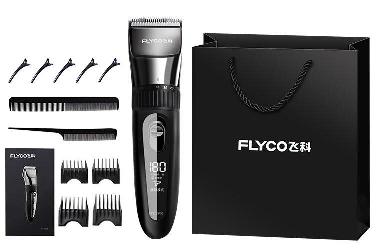 Машинка для стрижки волос унисекс FLYCO FC5908, водонепроницаемая