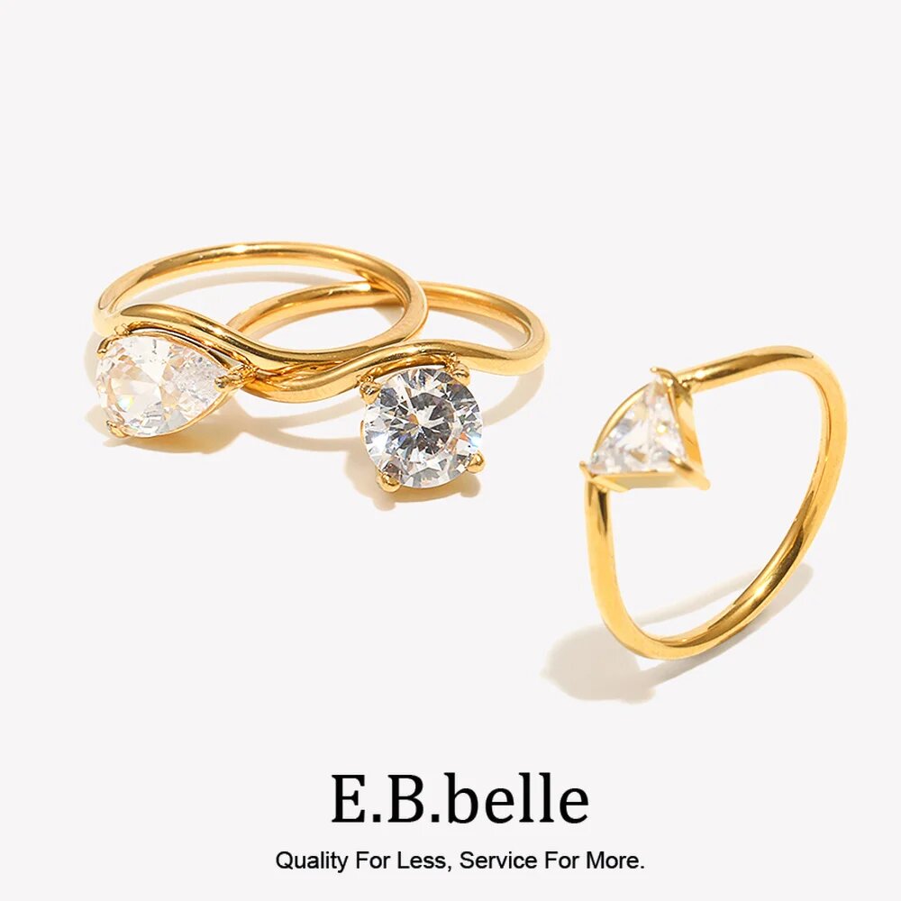 Кольцо E.B.belle, ширина 3 мм — фото 1