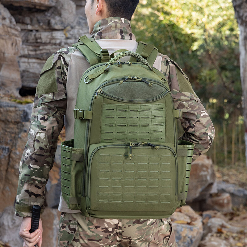 Тактический рюкзак Molle 1015, рюкзак для рыбалки, туристический рюкзак, зеленый