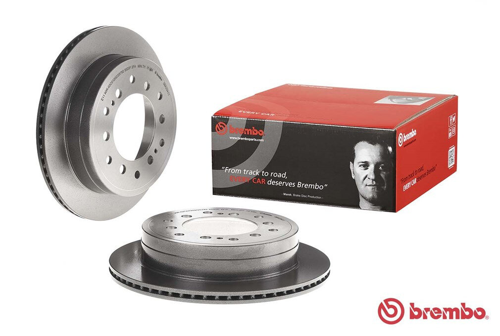 Диск тормозной вентилируемый задний BREMBO (09. A334.11) Prime UV Coated