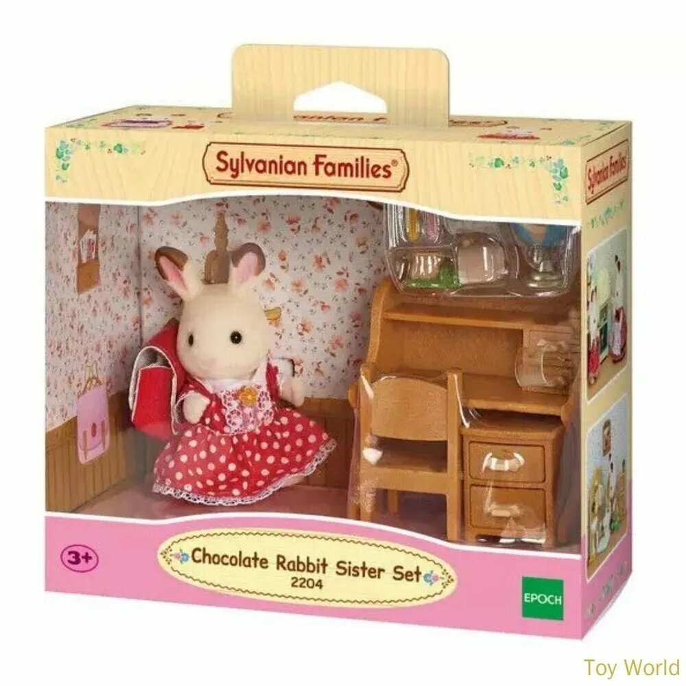 Sylvanian families коллекционных кукол Chocolate Rabbit Sister Set