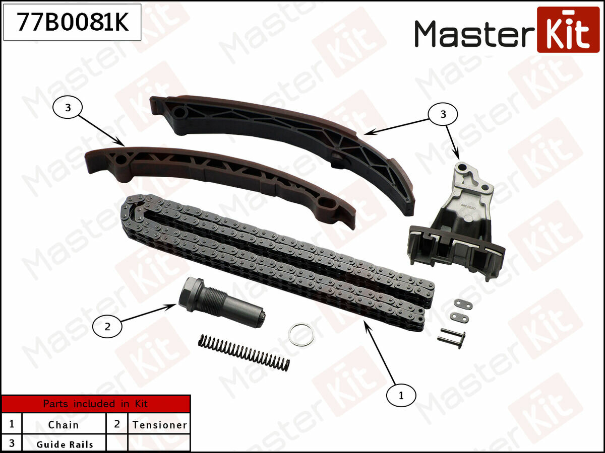 Комплект Цепи Грм Mercedes-Benz M111 (MASTERKIT 77B0081K)