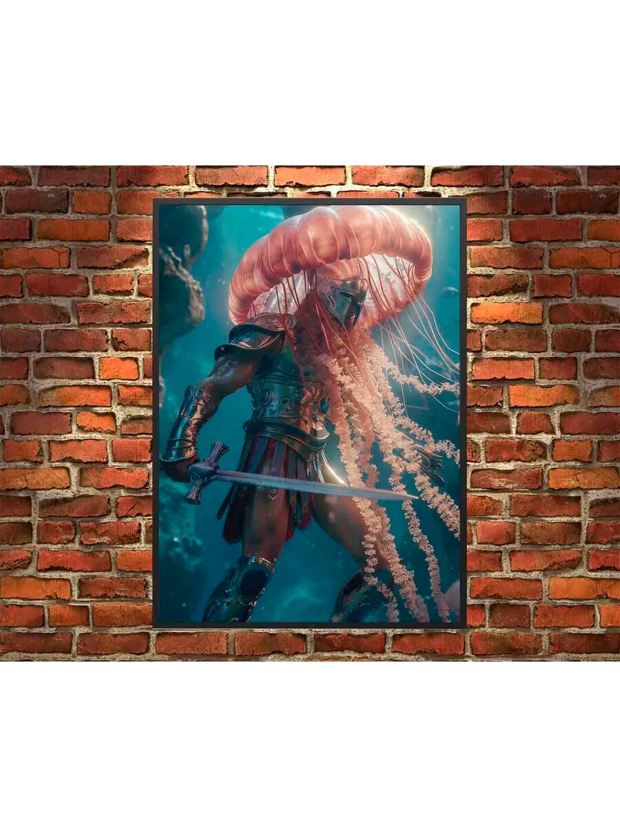 Животное-медуза Гладиатор 3, Плакат 30x42см