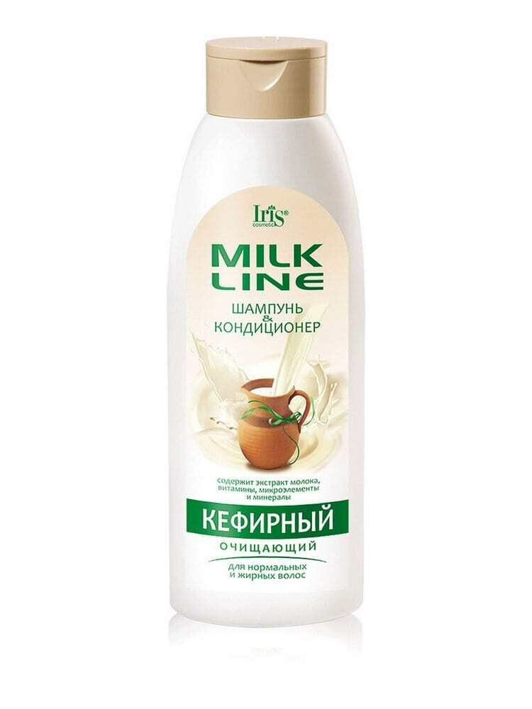 IRIS Шампунь-кондиционер "Кефирный" Очищающий, 1000 мл